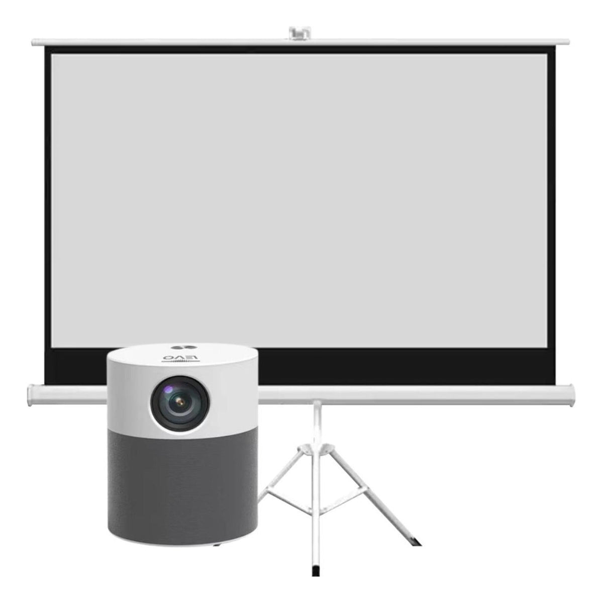Proyector Led Portátil 360º + Telón Mural 100 pulgadas Levo – UnionX